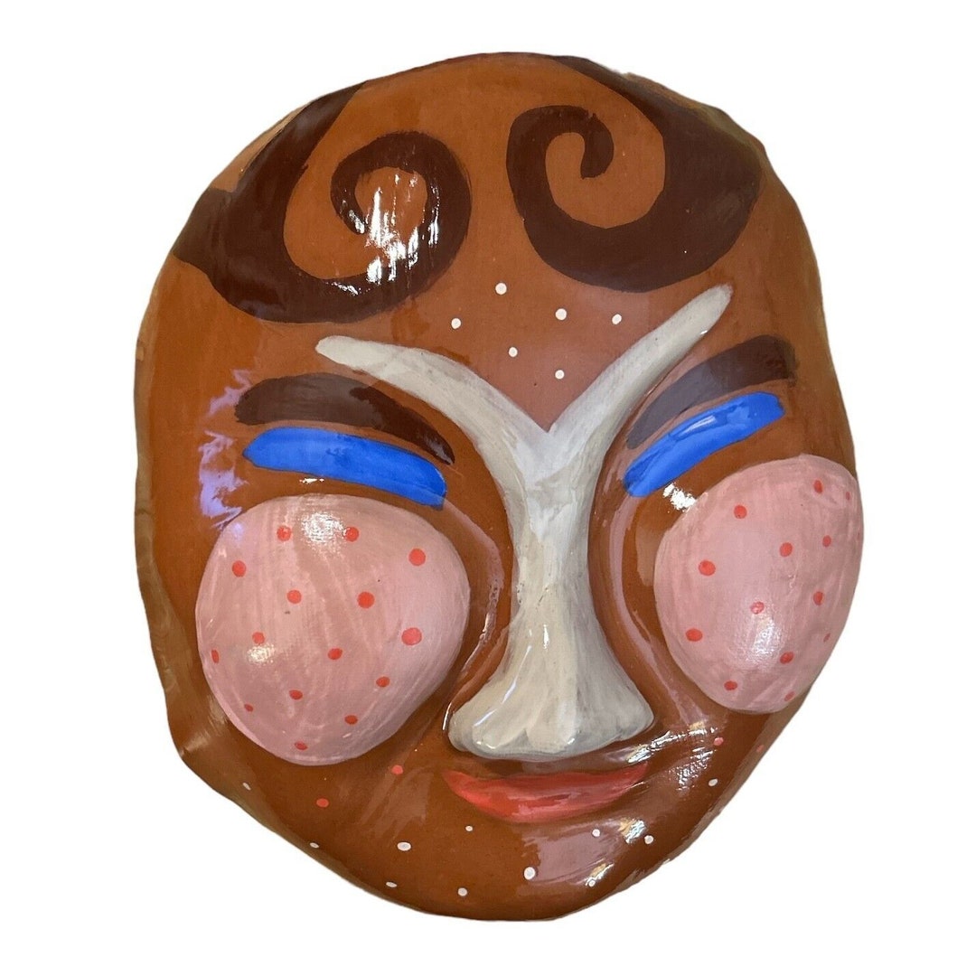 Japanese Sumo Themed Ceramic Mask - Wall Decor - Etsy