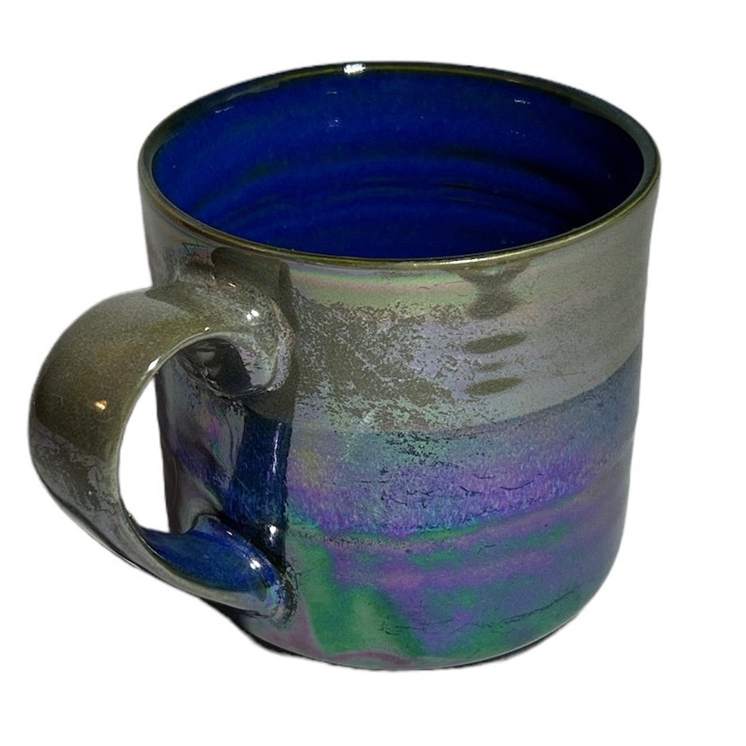 Lusterware Finish on Glazed Pottery Coffee Mug - Etsy