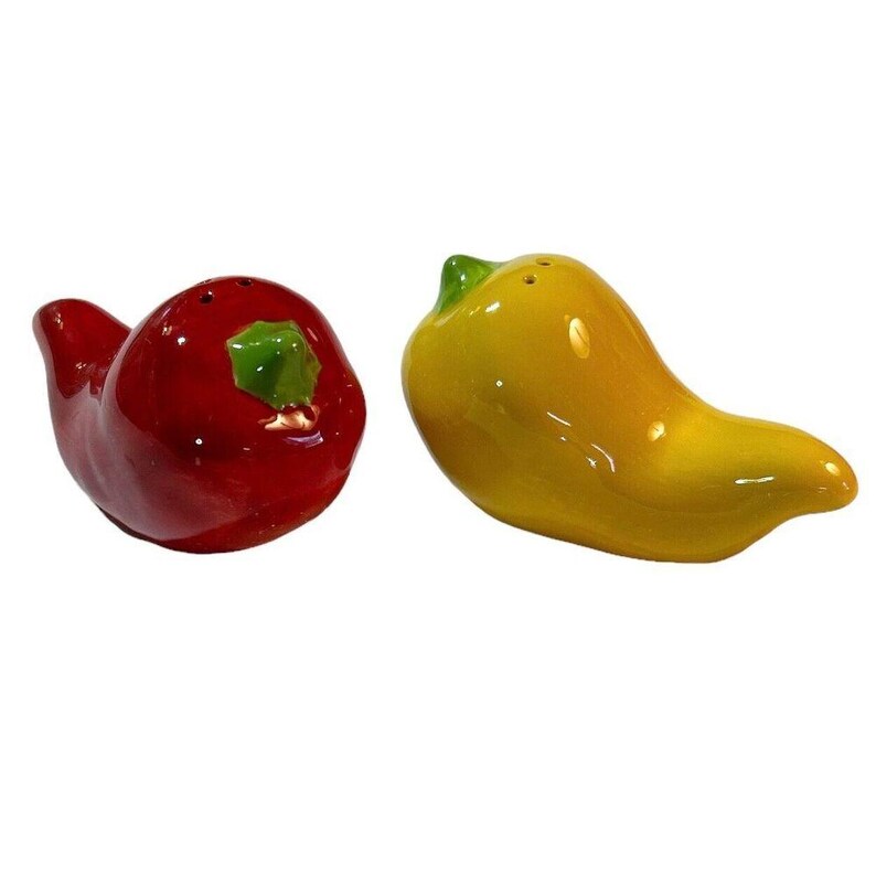 Collection of Hot Pepper Ceramic Dishes and Salt and Pepper Shakers - Etsy