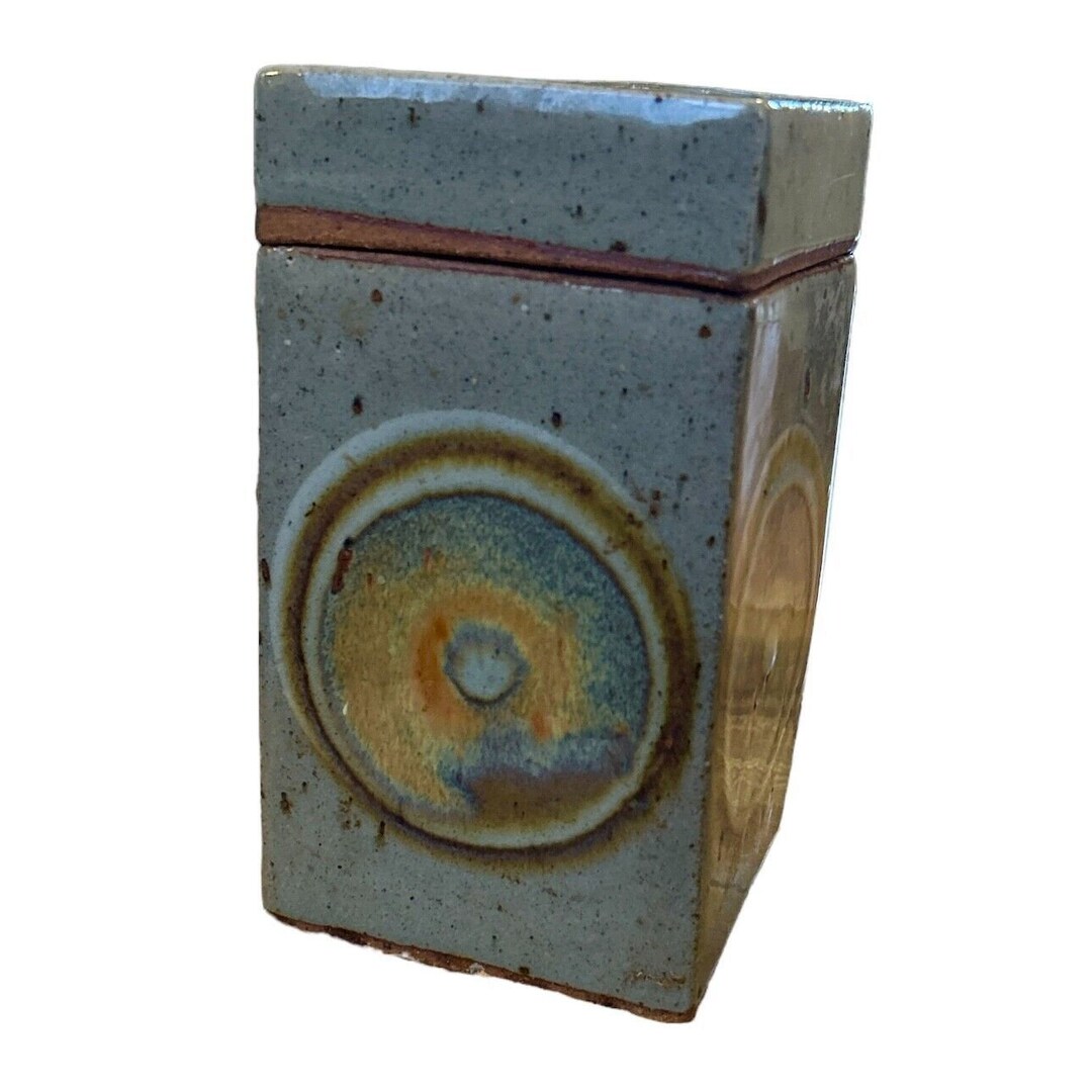 Original & Signed Tyrone Larson Square Ceramic Trinket Box - Etsy