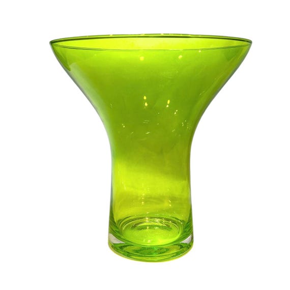 Lime Green Vases And Bowls Lime Green Bud Vase Etsy