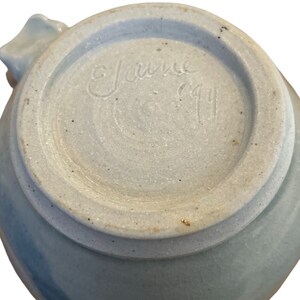 Light Gray Glazed Pottery Pitcher With Abstract Swirl Design - Etsy
