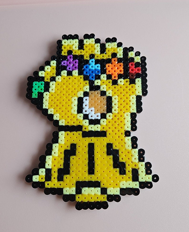 Thanos Infinity Gauntlet Perler - Etsy