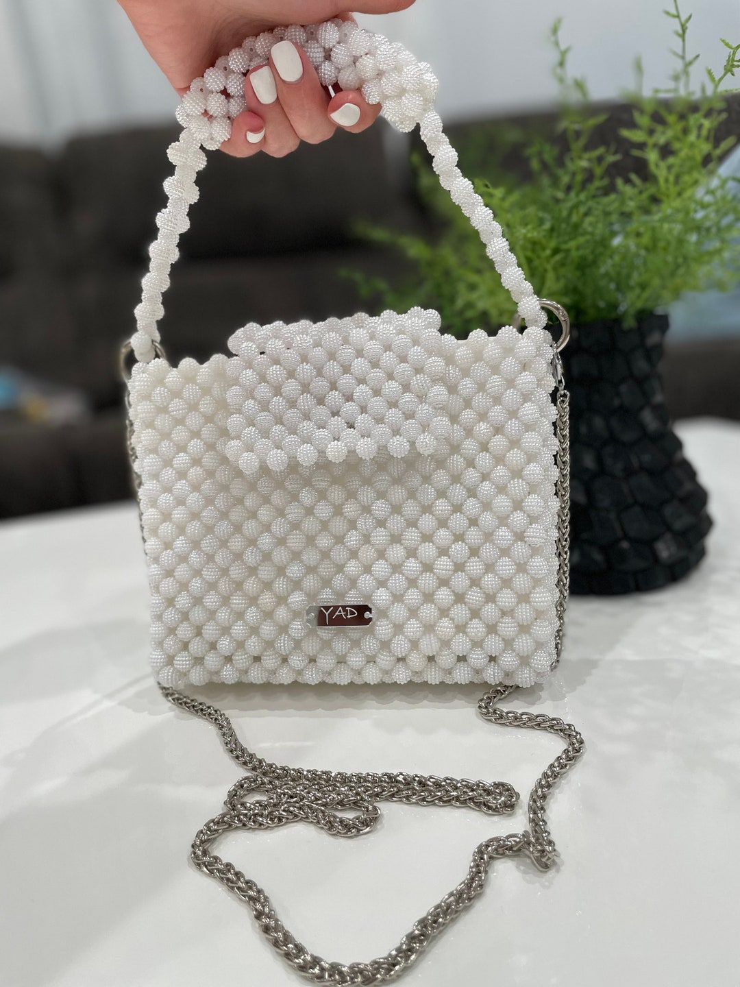 003# Acrylic Bead Bag, LUXURY Bead Bag, Woman Bead Bag,bead Bag - Etsy