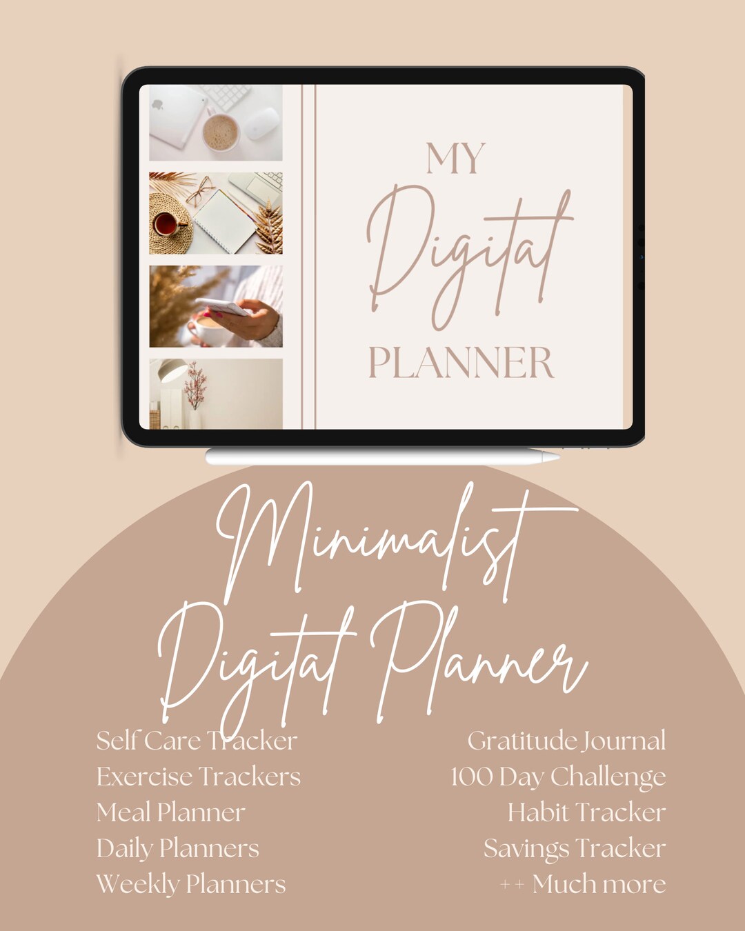 Minimalist Digital Planner, Journals, Trackers | Onenote and iPad ...