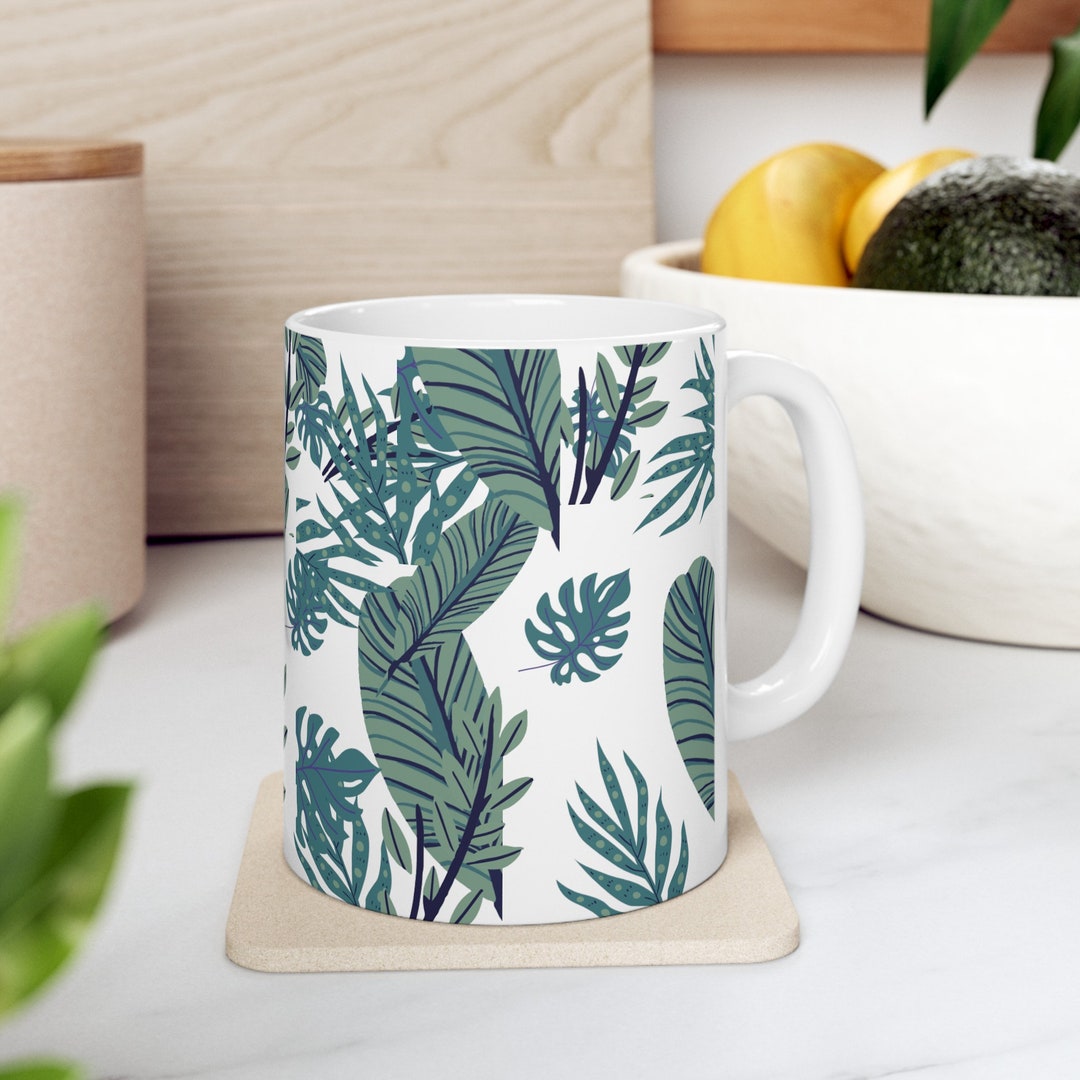 Mug Cute Design Adorable Gift Idea Coffee Tea Ceramic Mug Flower Design ...