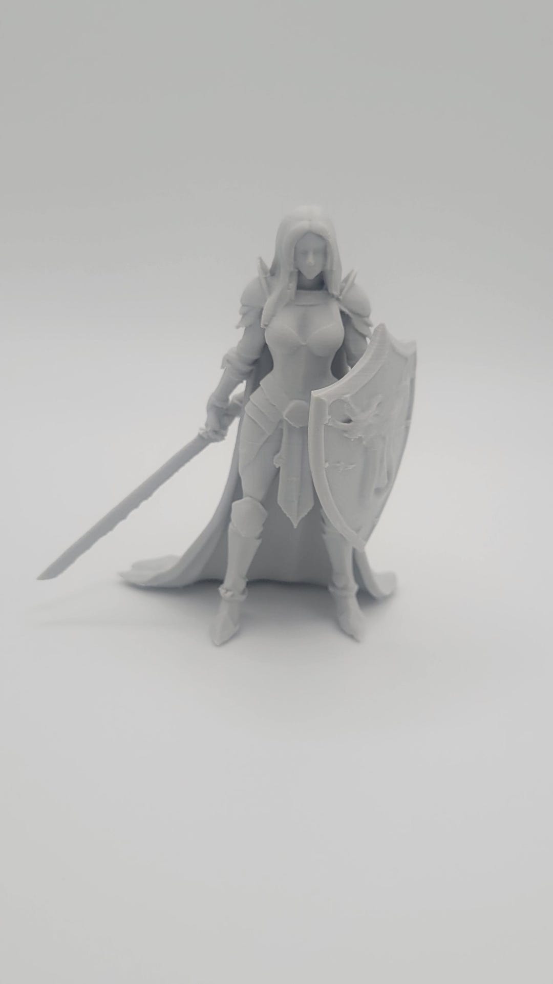 3" Tall Female Knight Figurine: 3D Printed. - Etsy