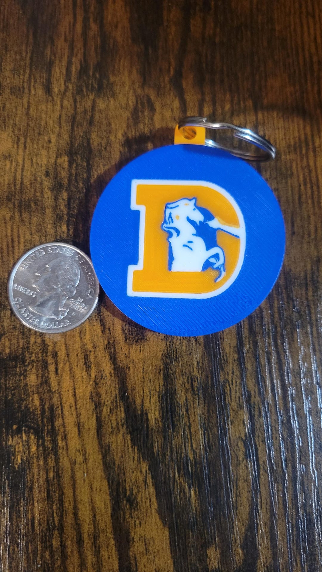Broncos Orange Crush Keychain: 3D Printed. - Etsy