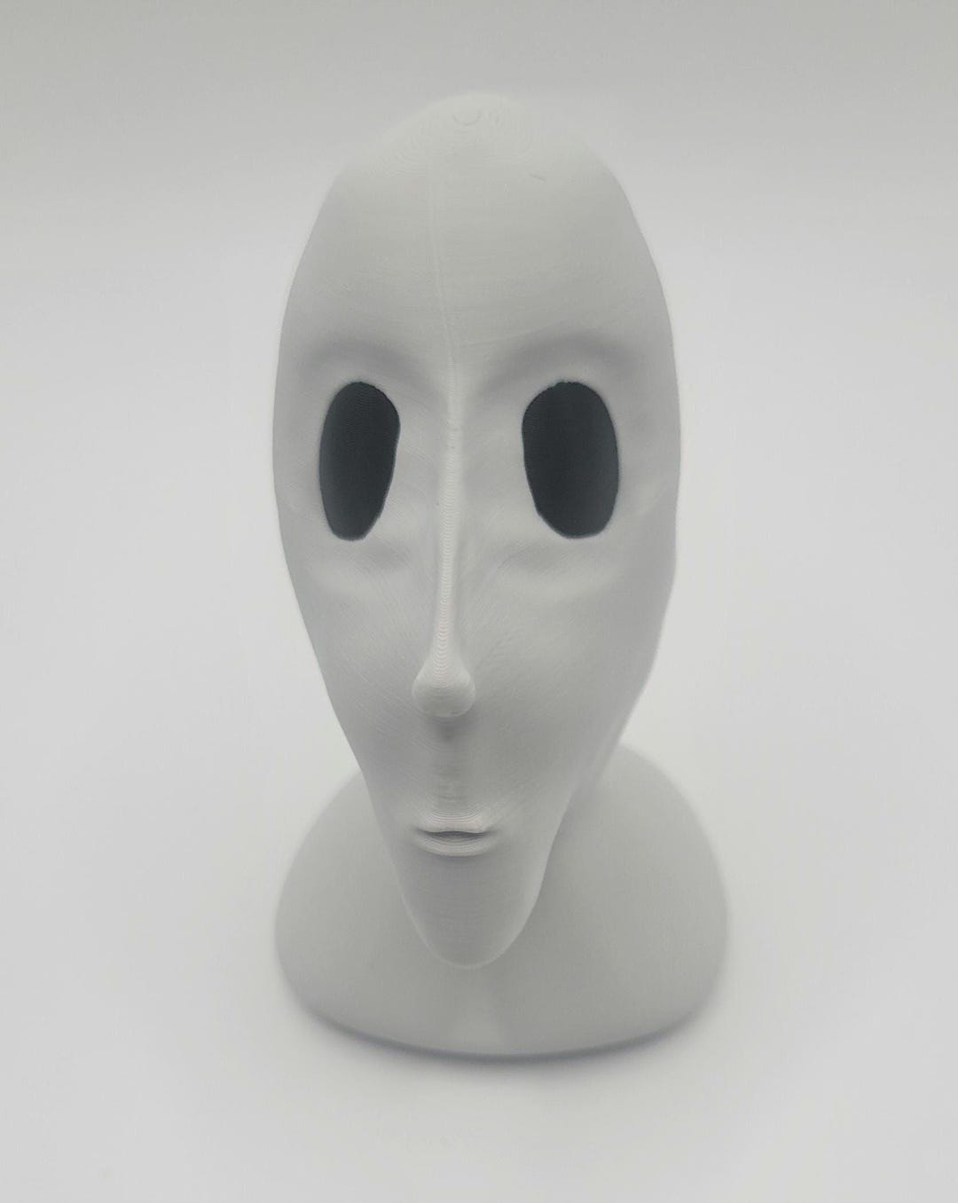 3 1/2" Grey Alien Statue Bust: 3D Printed. - Etsy