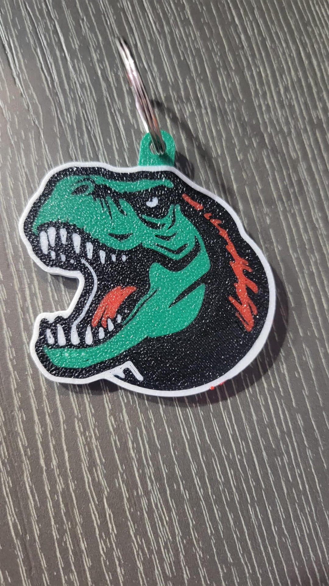 Double Sided T-rex Keychain: 3D Printed. - Etsy