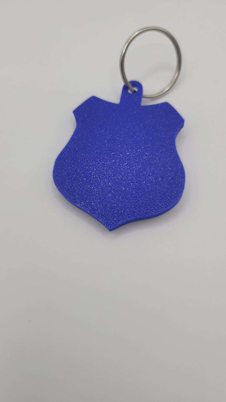 Custom Name Poop Police Badge Keychain: 3D Printed. - Etsy
