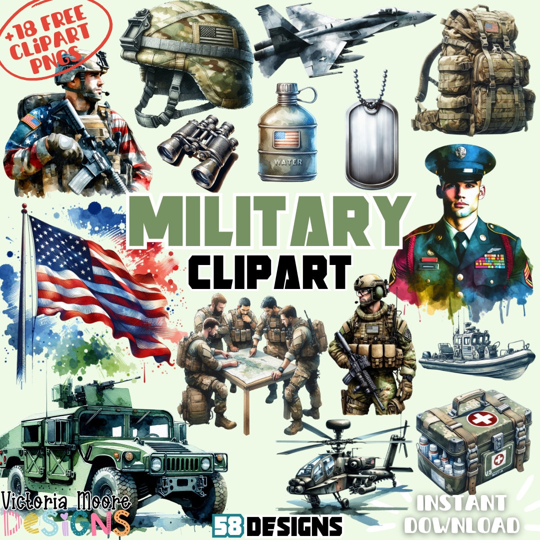 Military Clipart | Military Sublimation Designs | High-quality Pngs ...