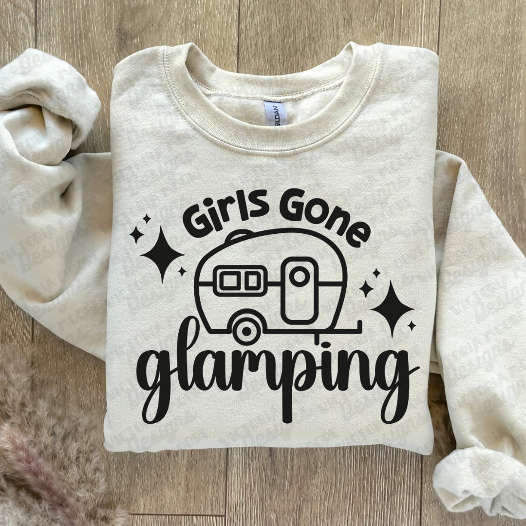 Glamping SVG: Girls Gone Glamping SVG File for Cricut Cutting or Silhouette Cutting Glamping ...
