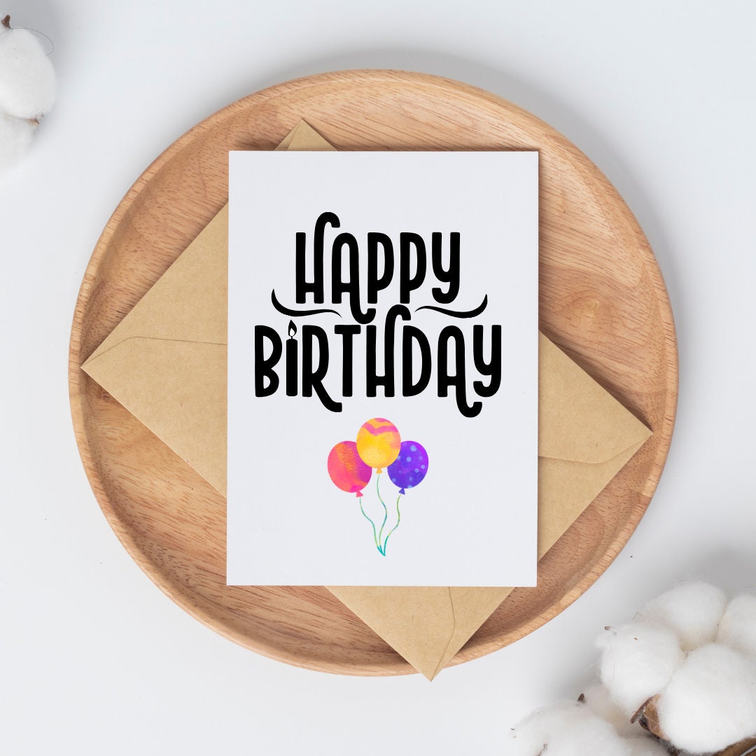 Happy Birthday SVG | Birthday Party SVG | Birthday Invitation SVG ...