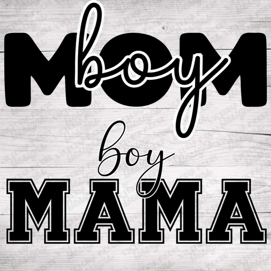 Boy Mom SVG Bundle | Boy Mom PNG & SVG Cutting Files for Cricut or ...