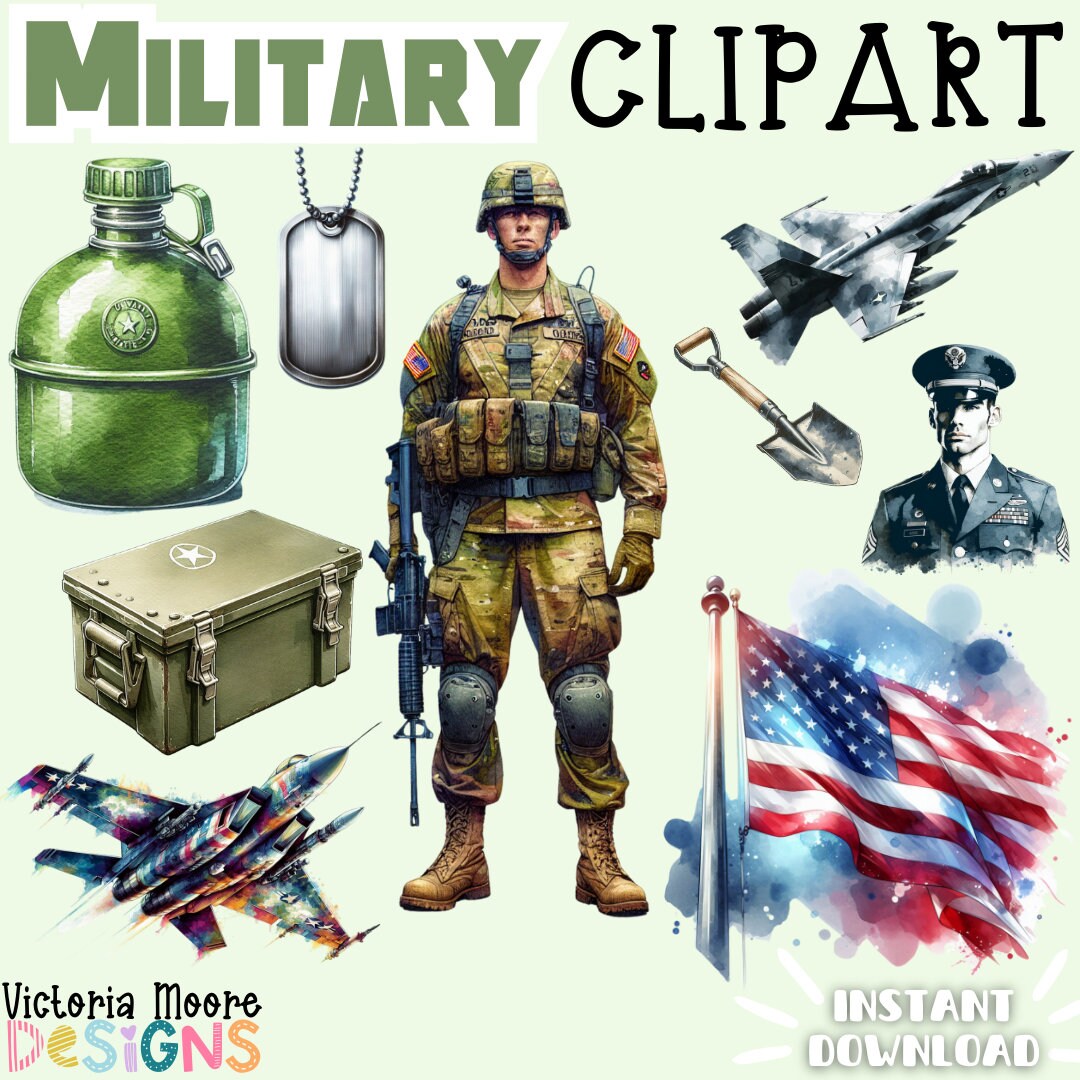 Military Clipart | Military Sublimation Designs | High-quality Pngs ...