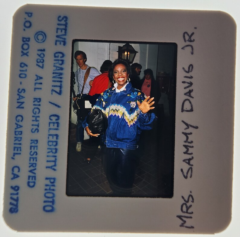 35MM Mrs. Sammy Davis Jr. Paparazzi Celebrity Photo - Etsy