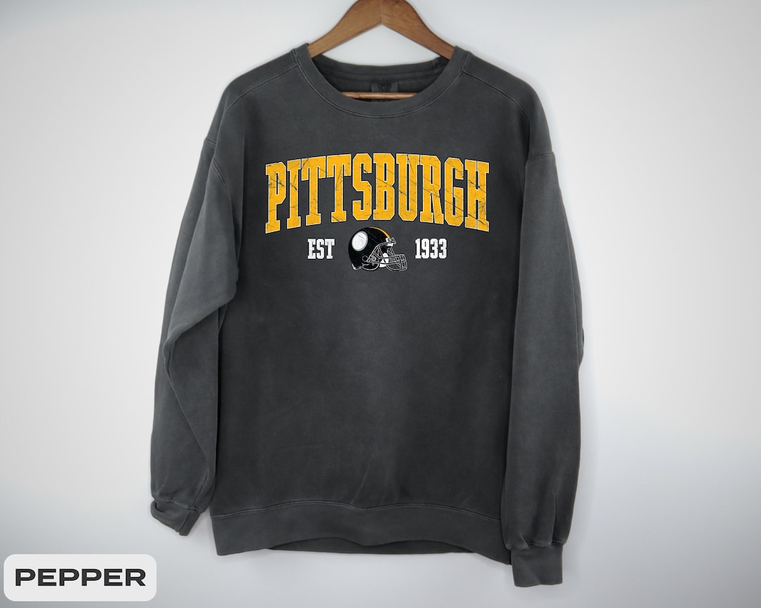 Pittsburgh Football Comfort Colors Sweatshirt, Vintage Unisex ...