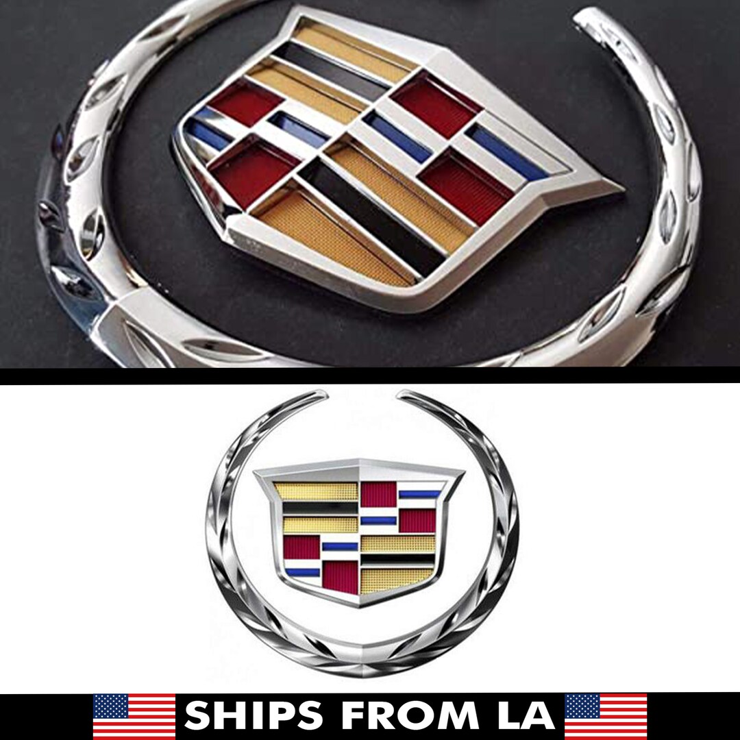 For Cadillac Front Grille 6 Emblem Hood Badge Logo - Etsy
