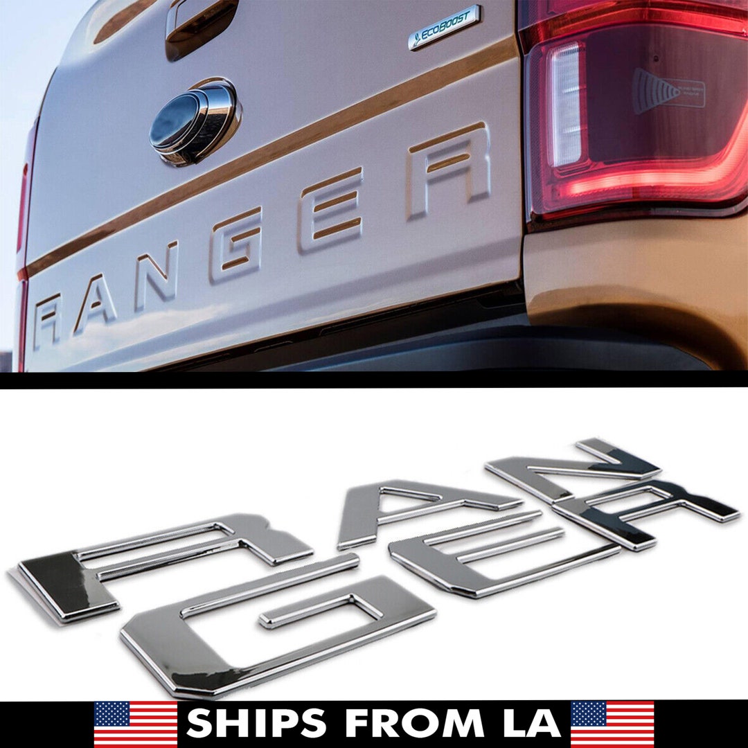 Ranger 2019-2022 Chrome 3D Raised Rear Trunk Tailgate Inserts - Etsy