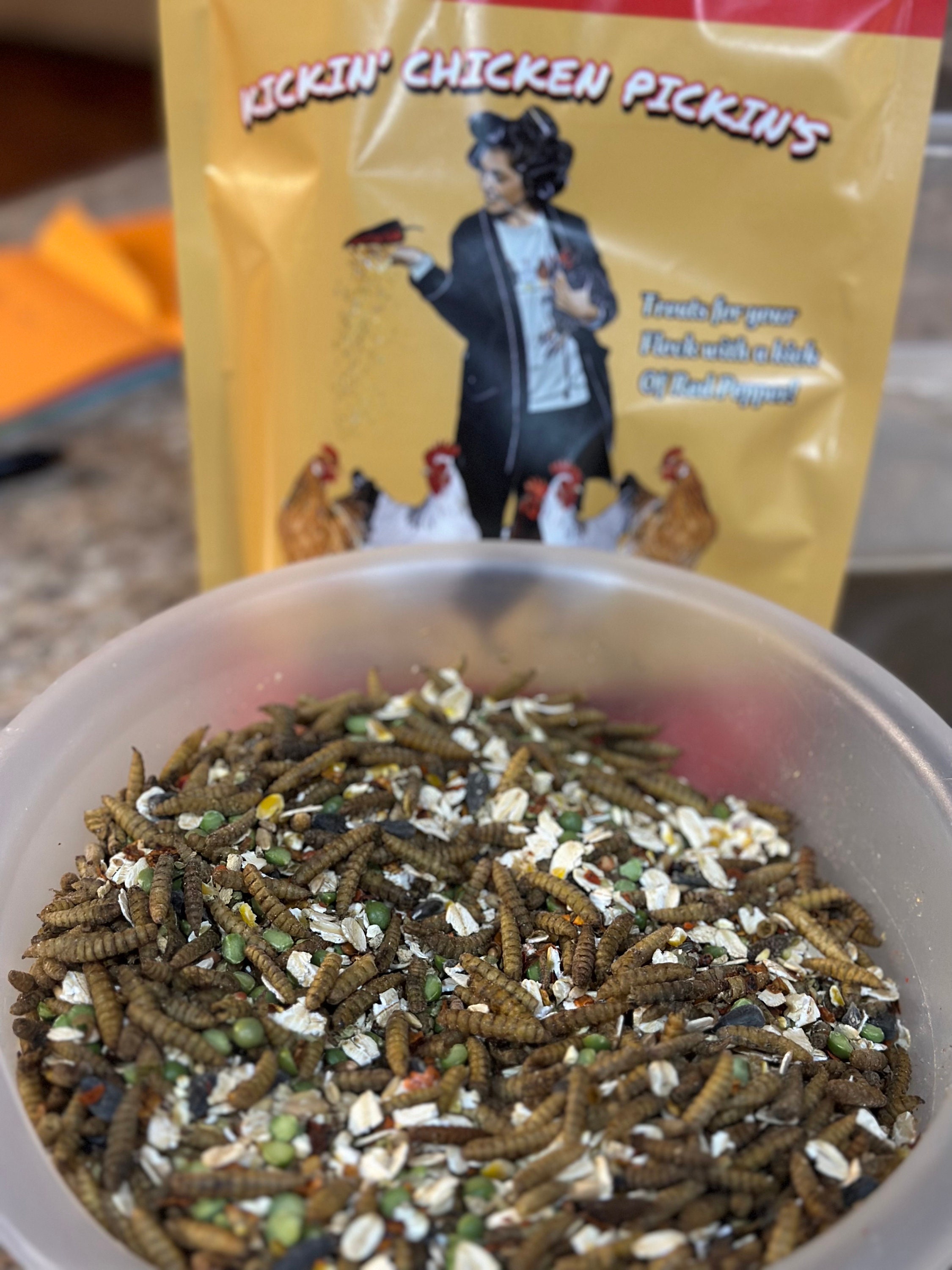 Kickin Chicken Pickins BSFL Chicken Treat Mix - Etsy