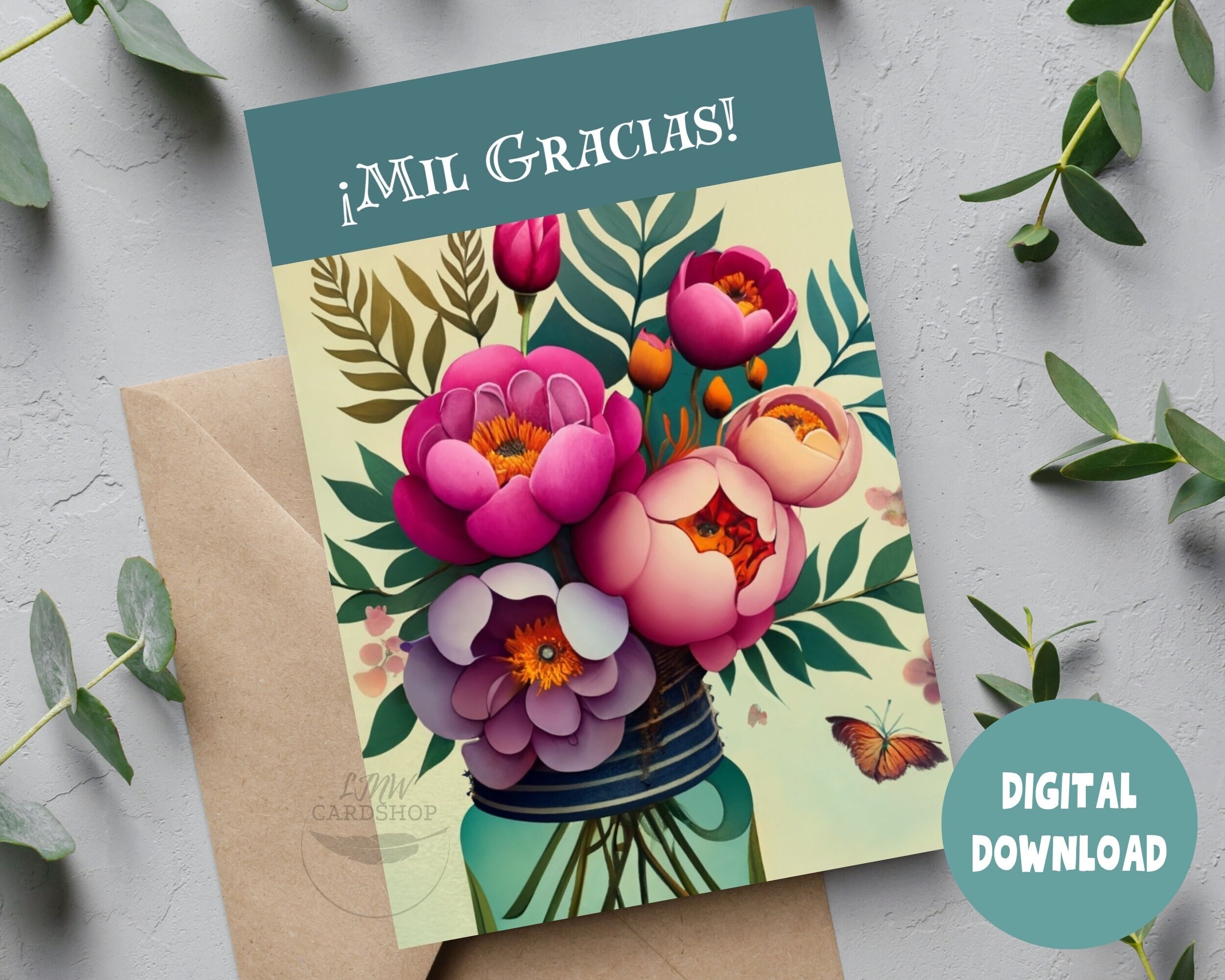 PRINTABLE Thank You Card to Show Appreciation Digital Download for ...