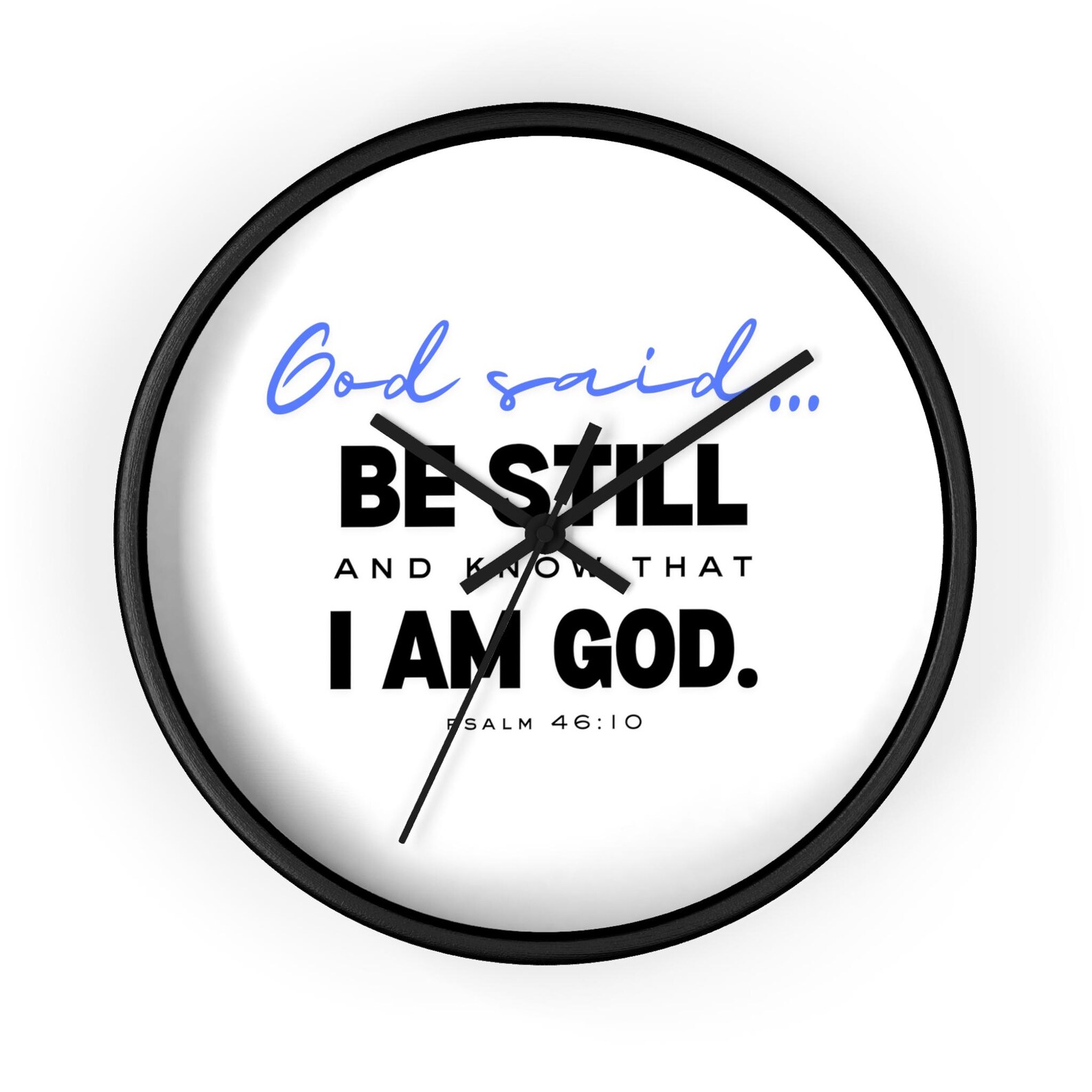 Be Still and Know Wall Clock Christian Wall Clock for Home Bible Verse ...