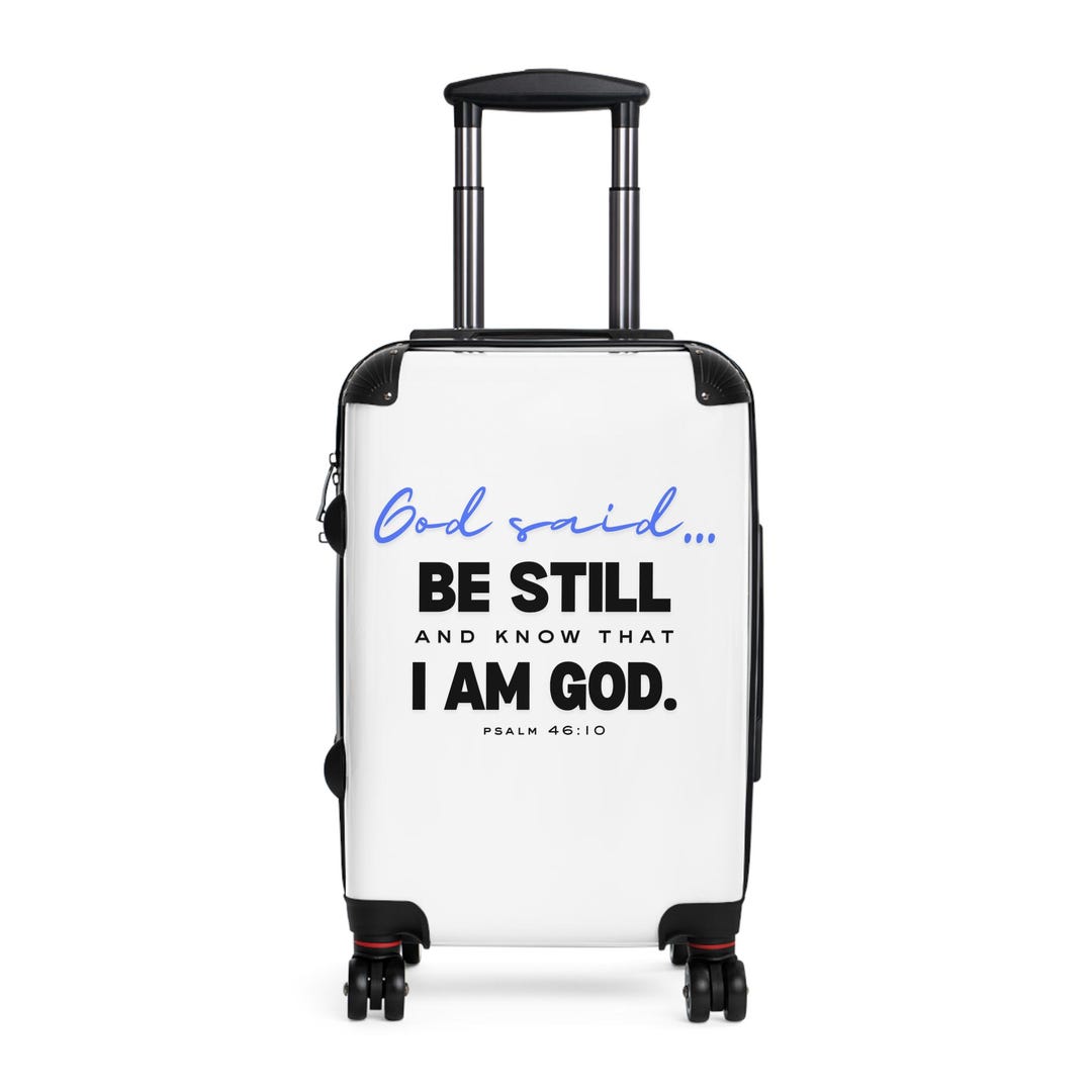 Be Still and Know Suitcase Christian Travel Luggage Faith-based ...