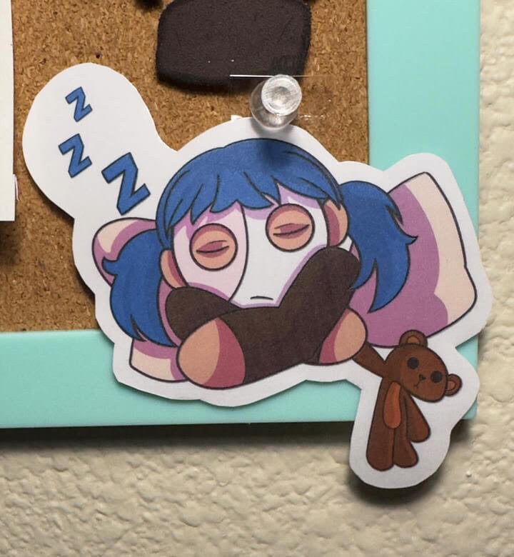 Sal Fisher Sleeping Chibi Sticker sallyface - Etsy