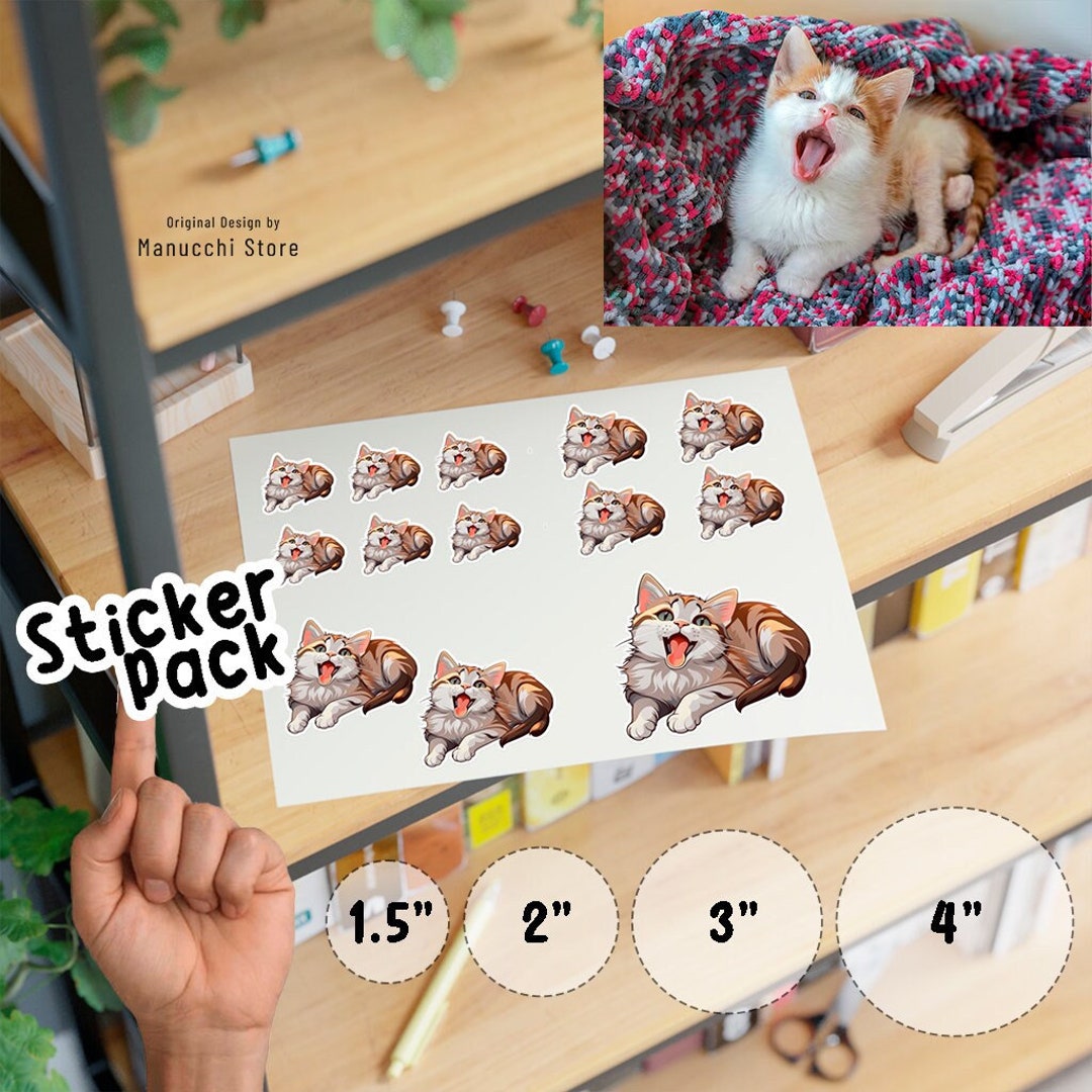 Personalized Pet Sticker Pack, Custom Pet Sticker Pack, Custom Dog and ...