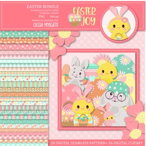 Digital Easter Bundle, Digital Happy Easter, Printable Digital Easter ...
