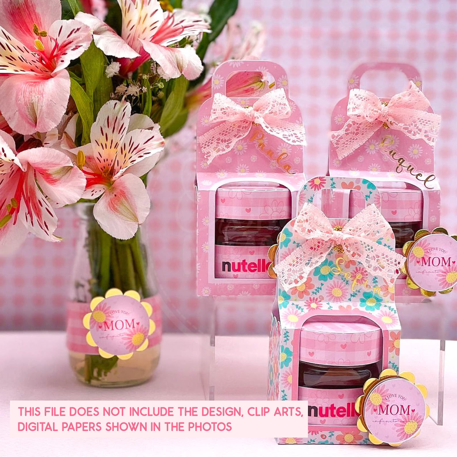 Mini-nutella Box With Handle Digital File , Mini-nutella Box Digital ...