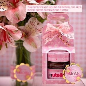 Mini-nutella Box With Handle Digital File , Mini-nutella Box Digital ...