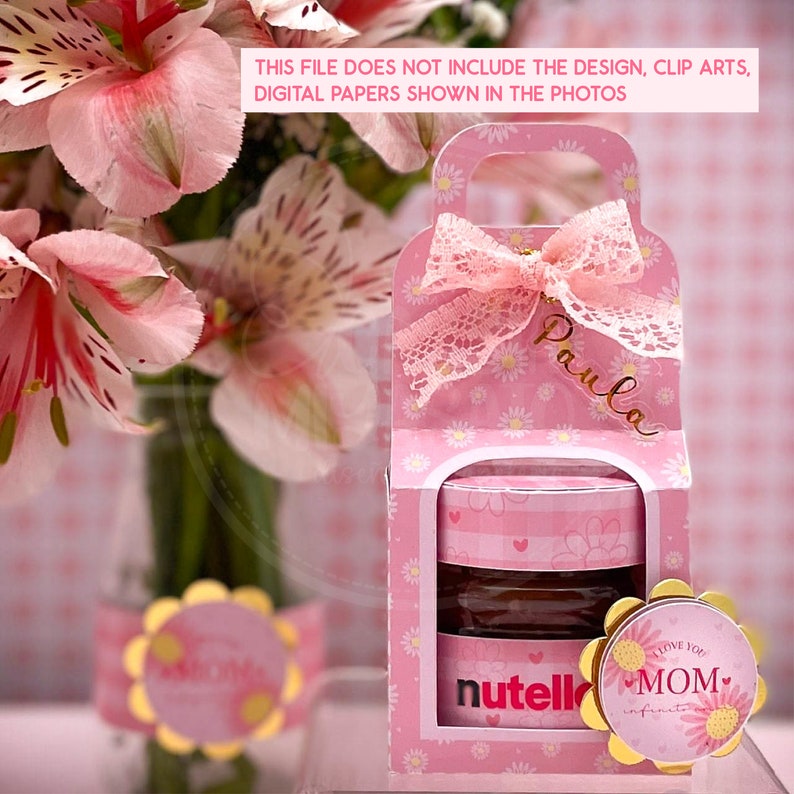 Mini-nutella Box With Handle Digital File , Mini-nutella Box Digital ...