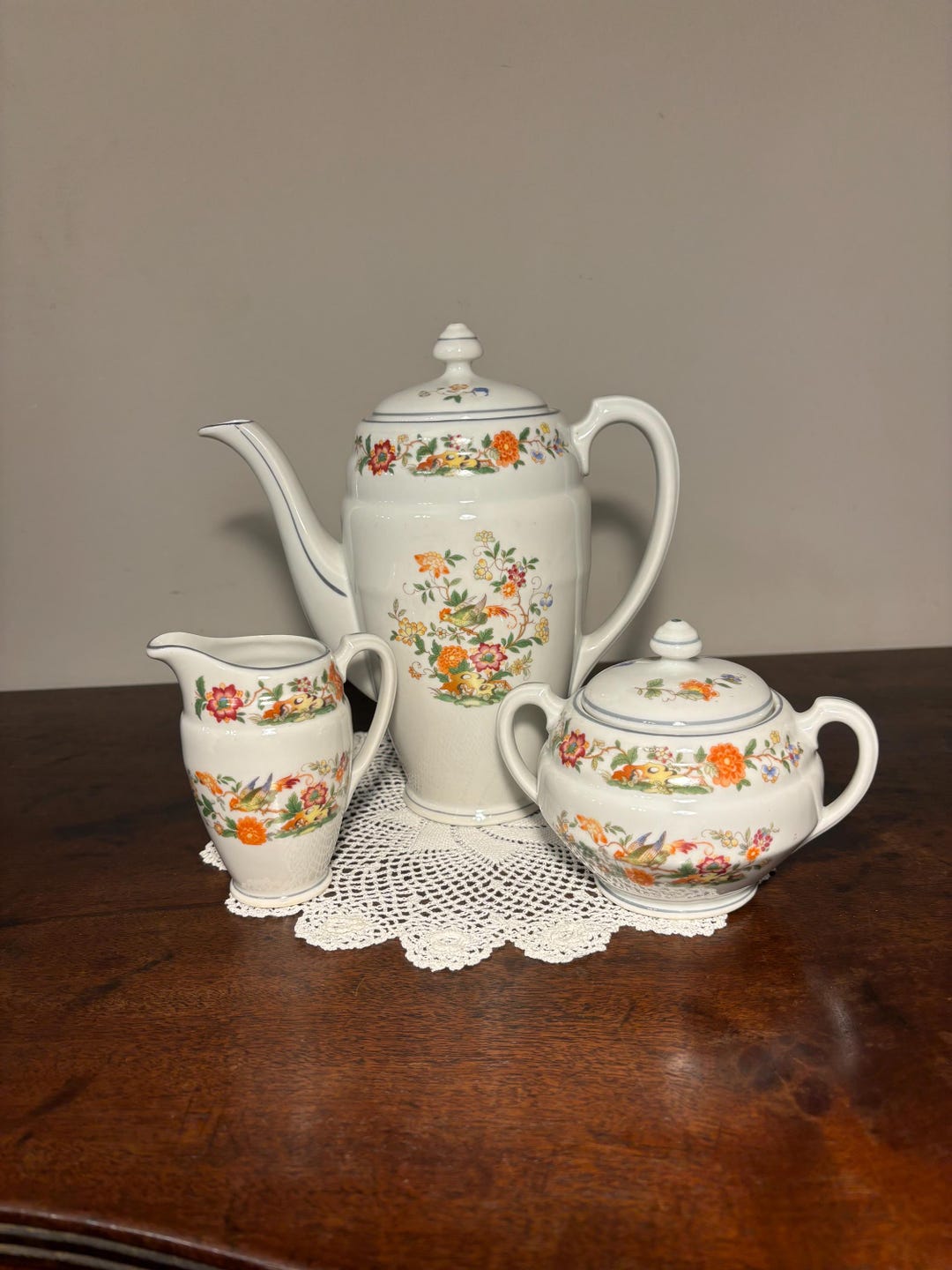 VTG Epiag Tea Pot Coffee Pot Set With Creamer and Sugar Czechoslovakia ...