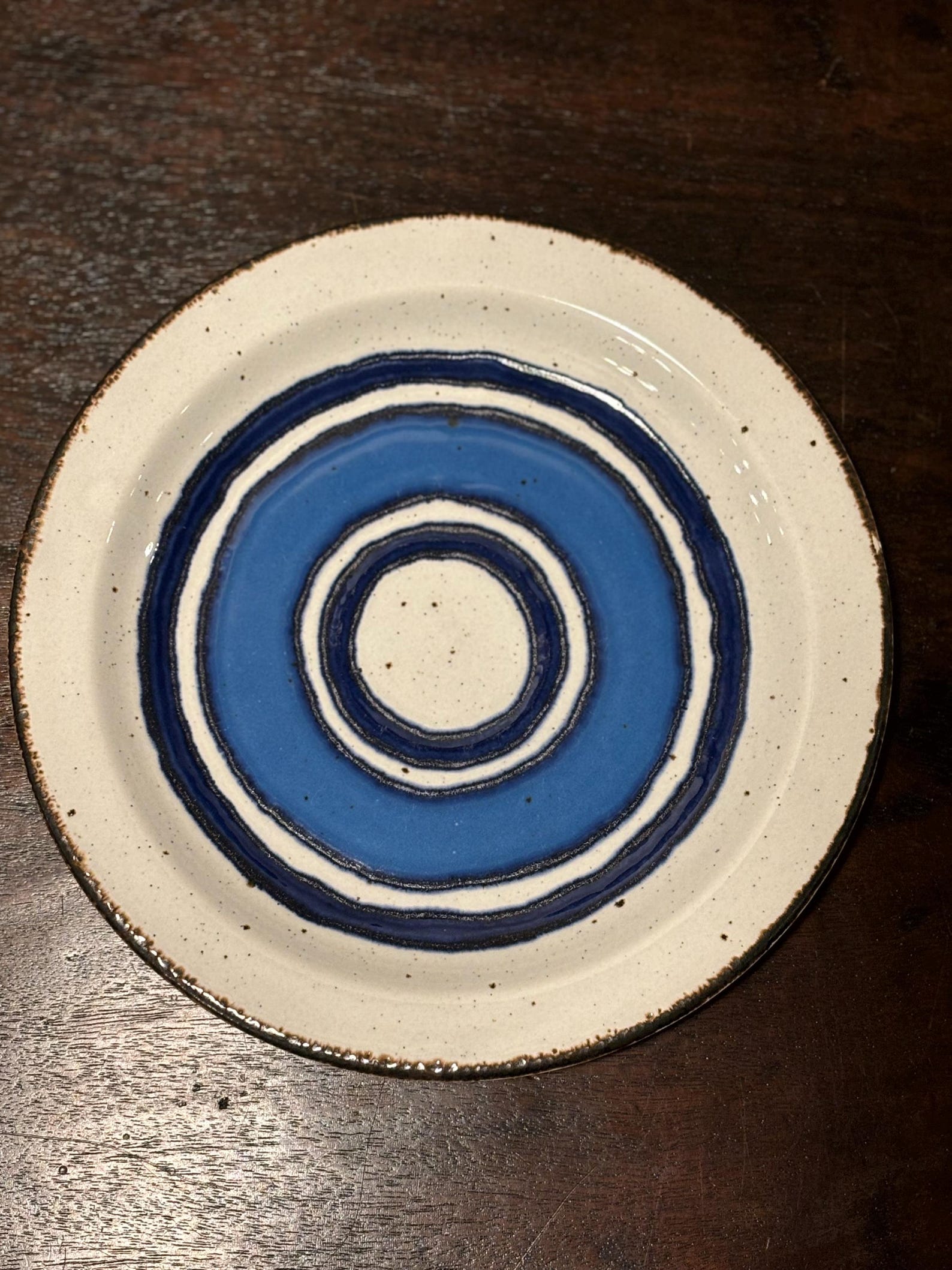 8pc Moon Stonehenge Midwinter Plate Set Blue Bread and Butter 7 Made in ...