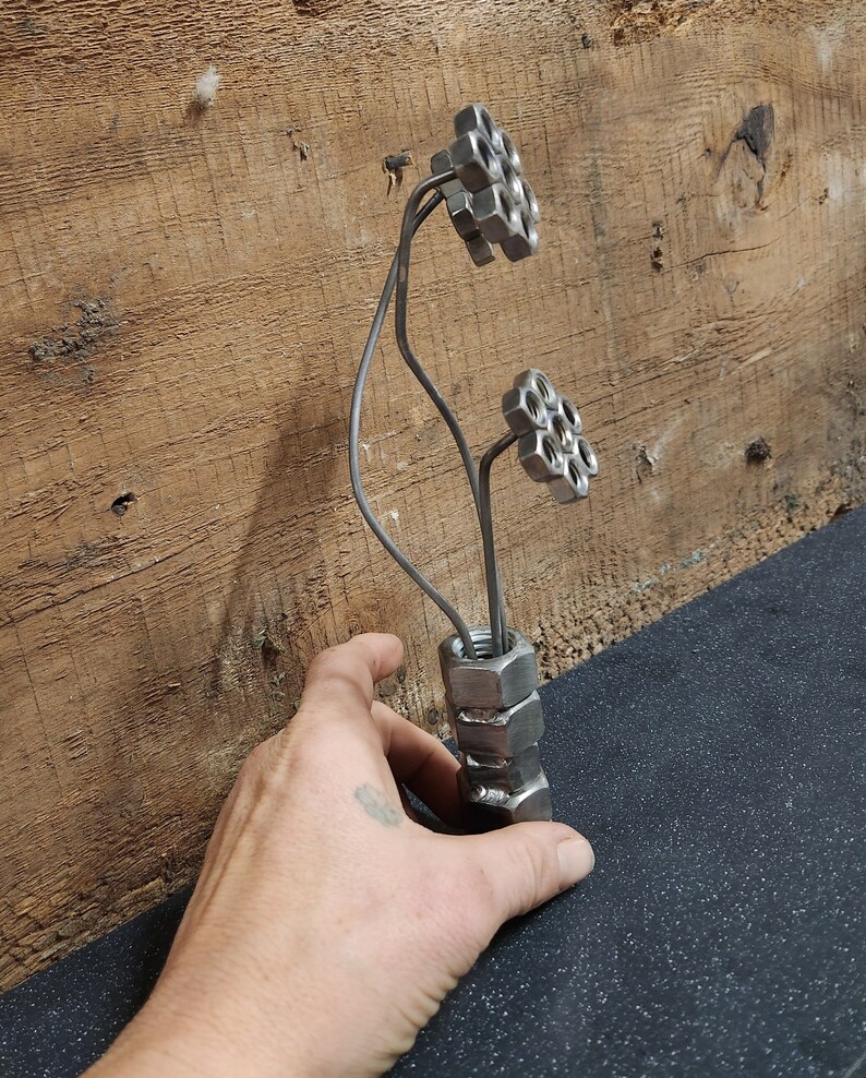 Free Standing Welded Metal Flower - Etsy