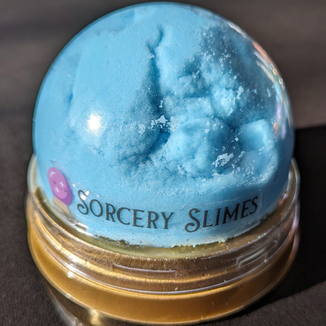 Divine Magic Fluffy Cloud Slime Soft Sky Blue With - Etsy