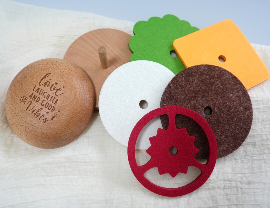 Hamburger Coasters Set of 5, Gift for Hamburger Lovers, Personalized ...
