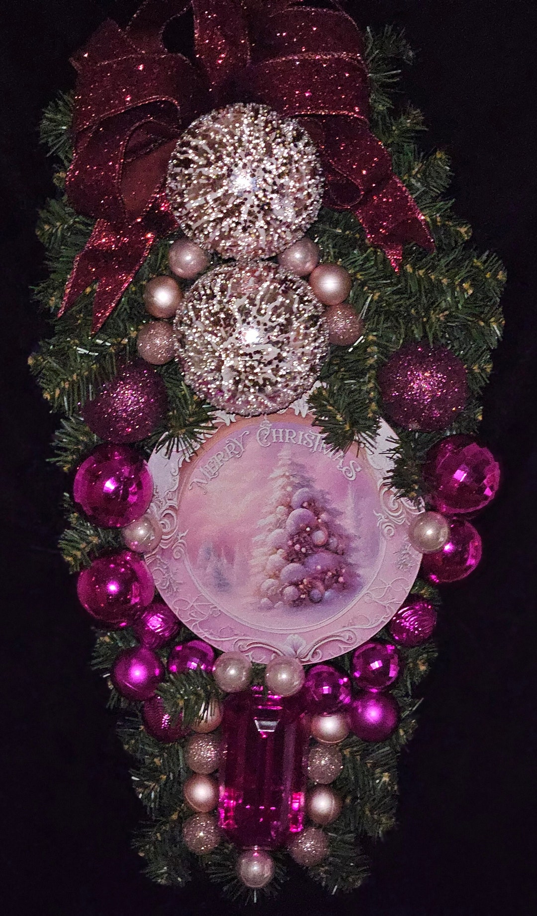 Pink Diamonds and Pearls Jewel Swag - Etsy