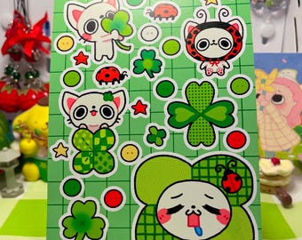 Sticker Sheet - Fish's Luck- Heisei Retro 4x6 Matte Jumino Core ...