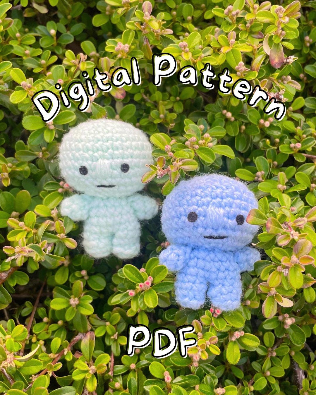 Crochet Smiski Amigurumi Pattern: Kawaii Trinket (PDF) Heisei Retro ...