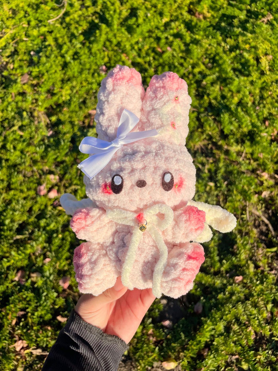 Crochet Kawaii Pink Bunny Rabbit Plush Plushie Angel Cute Coquette - Etsy