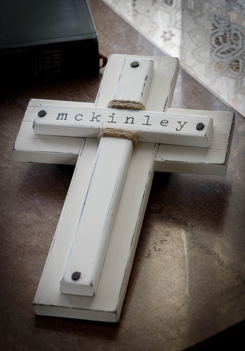 Nursery Cross, Baptism Gift, Baby Nursery Cross, Wood Wall Cross ...