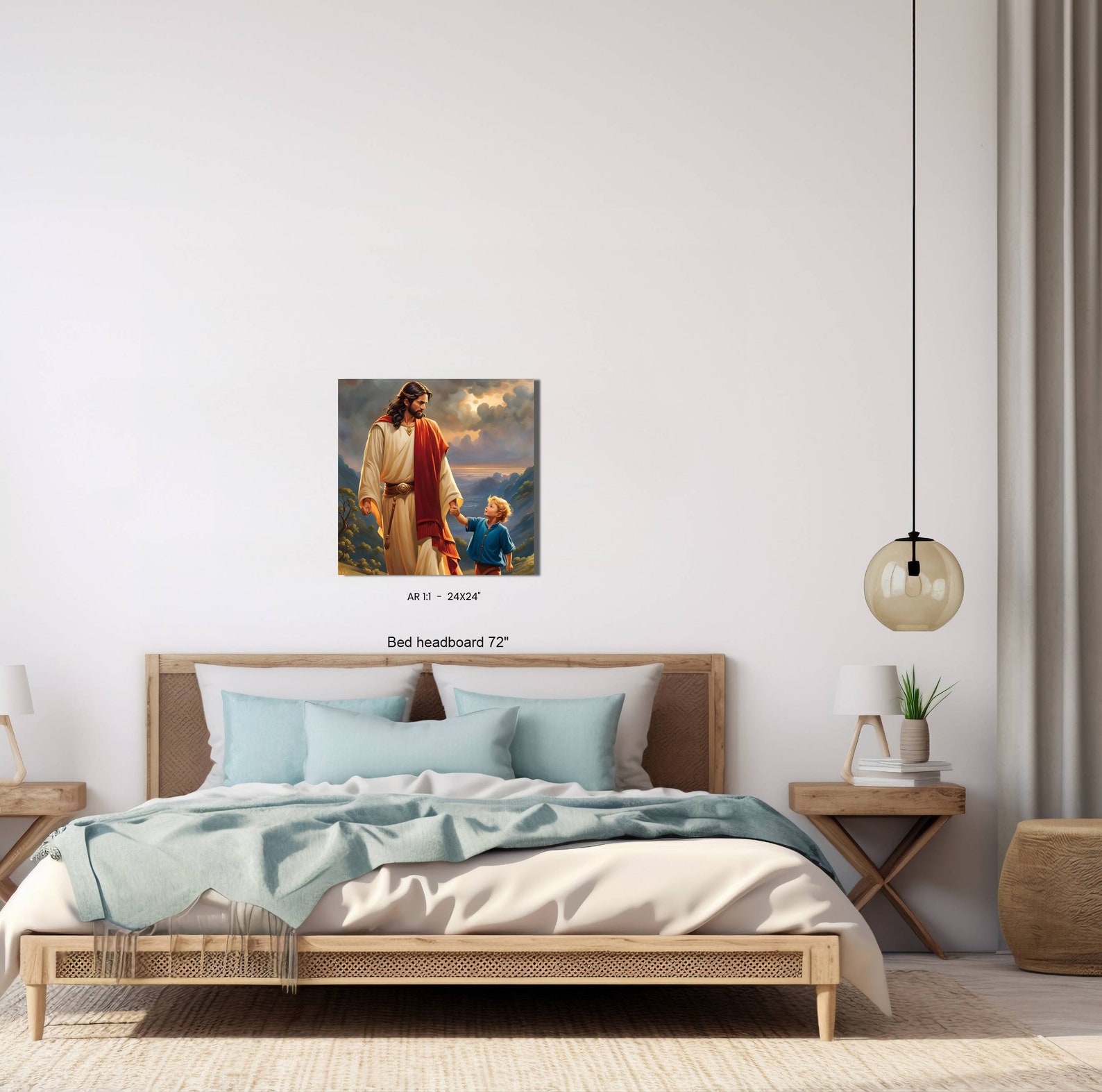 Jesus Come Follow Me Guiding Light Spiritual Journey Artwork Sunset ...