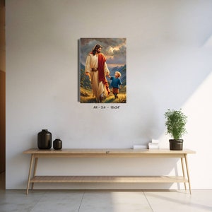 Jesus Come Follow Me Guiding Light Spiritual Journey Artwork Sunset ...