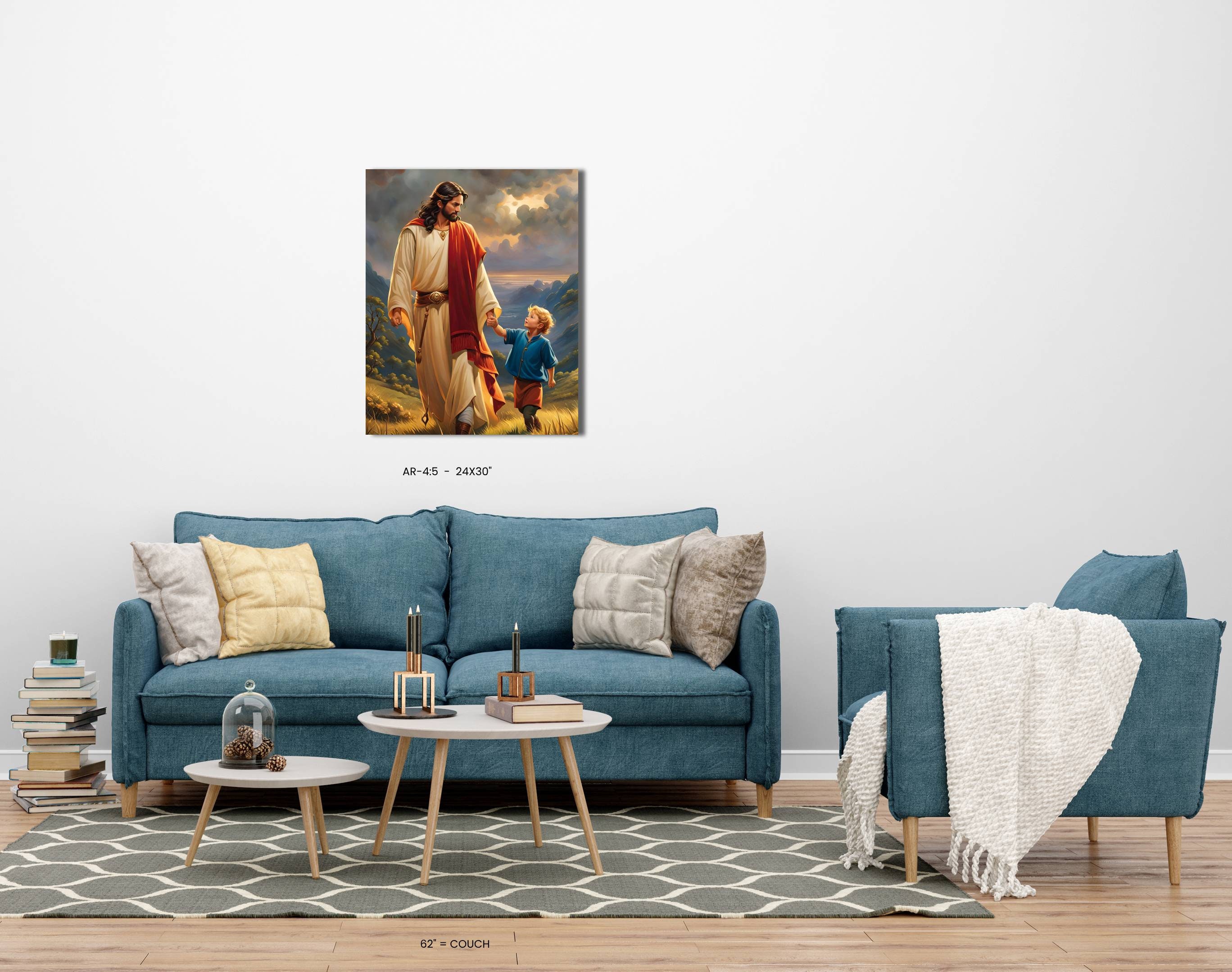 Jesus Come Follow Me Guiding Light Spiritual Journey Artwork Sunset ...