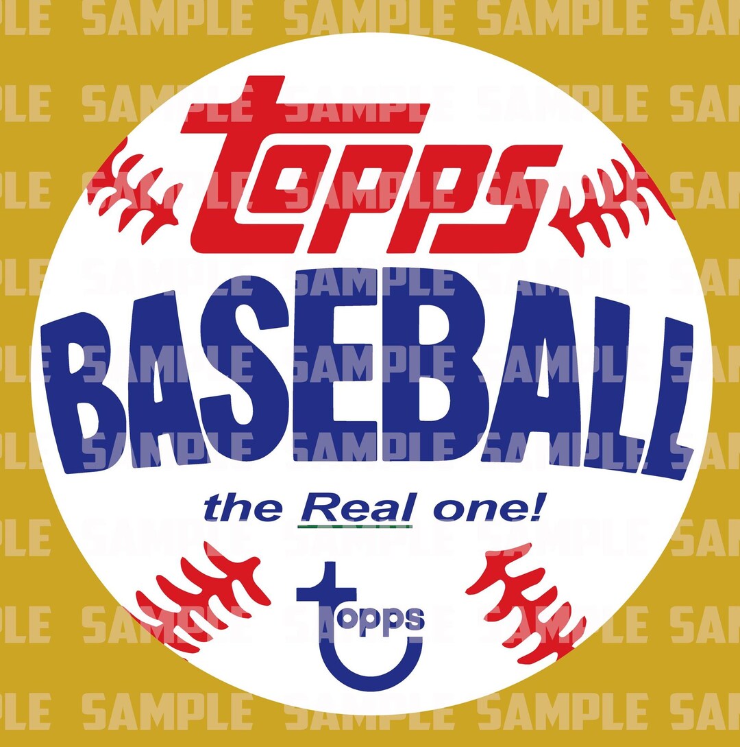Topps Baseball PNG Logo - Etsy