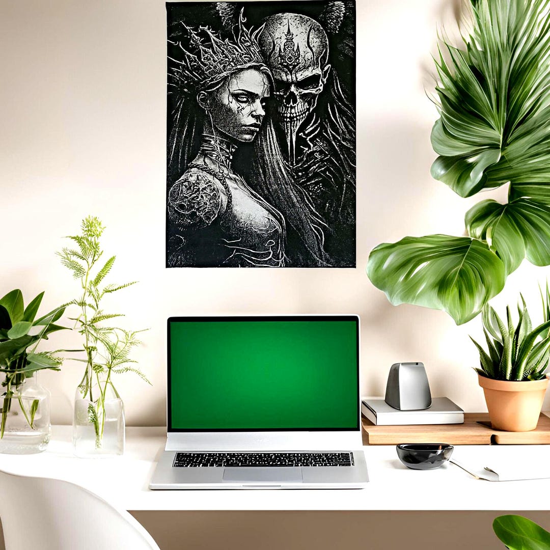Laser Engraved Canvas, Unique Gift, Home Decor, Fantasy Wall Art ...