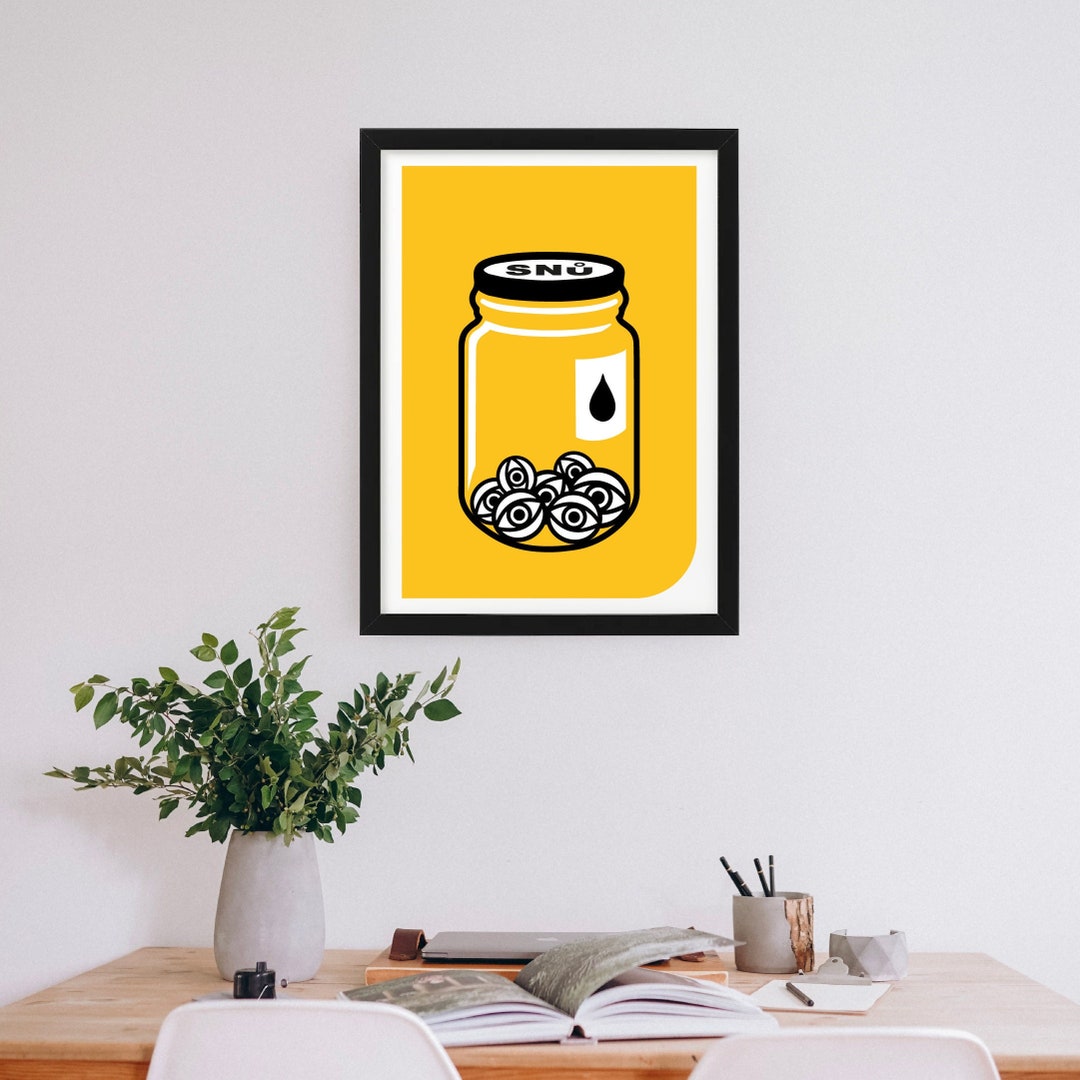 Emo Pop Art Tattoo Inspired Wall Art. Jar of Tears and Eyeballs. Kooky ...